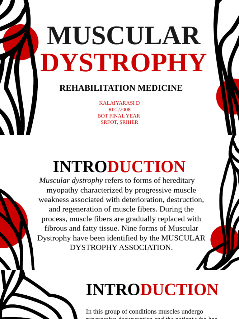 Muscular Dystrophy by Slidesgo | PDF | Muscular Dystrophy | Anatomical ...