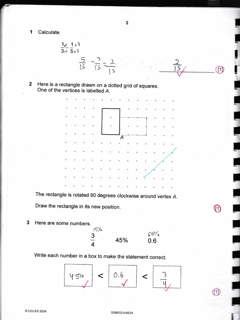Maths Paper 2 | PDF