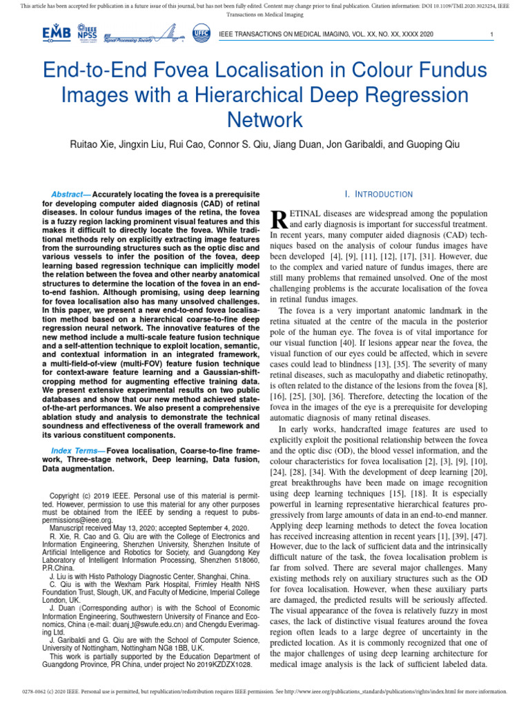 End-To-End Fovea Localisation in Colour Fundus Images With a ...