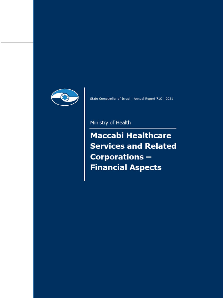 Maccabi HMO Financial Audit Insights | PDF | Health Maintenance ...