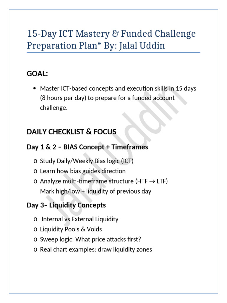 15 Days Plan | PDF | Psychology | Behavioural Sciences