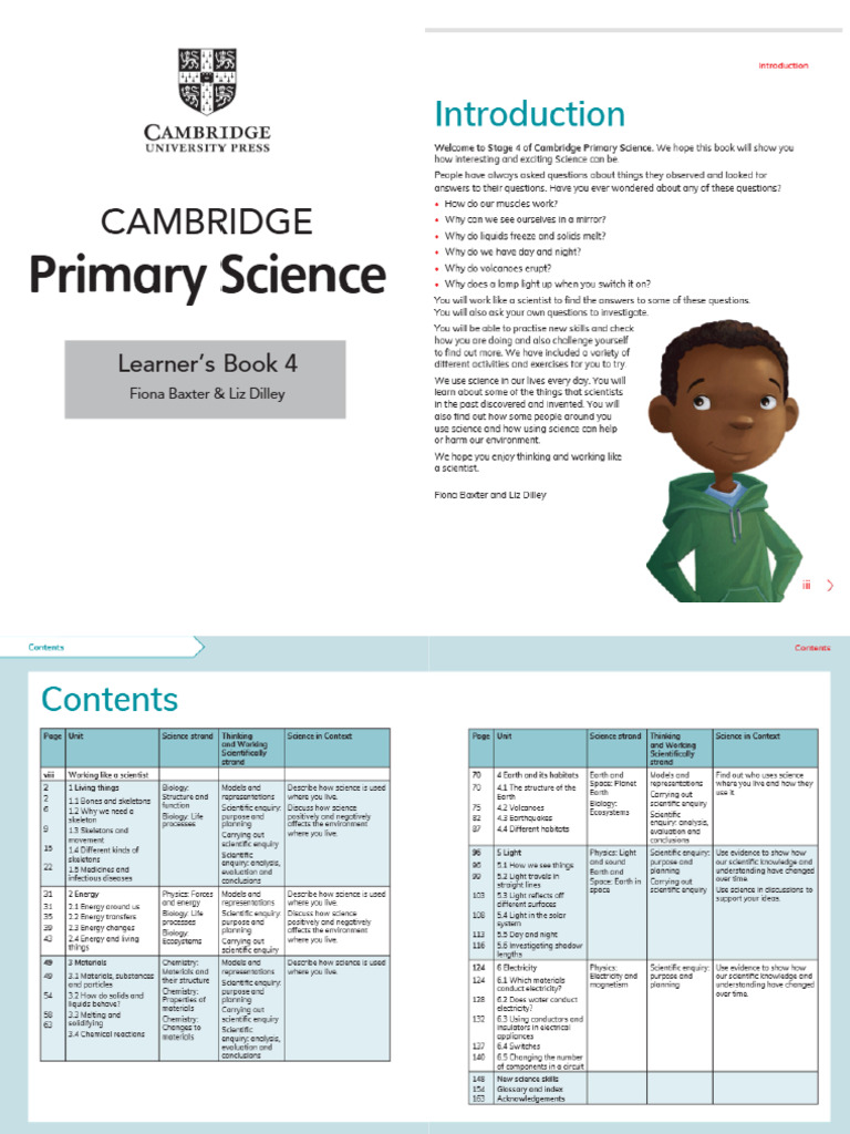 Cambridge Science Learners Book Grade Four | PDF