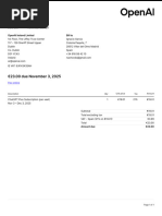 ChatGPT Plus Invoice Details | PDF