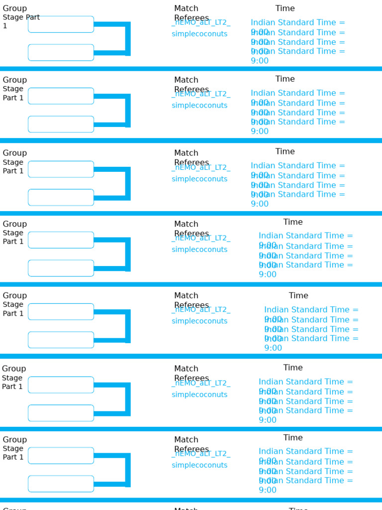 Timing Chart Sheet of PVP | PDF
