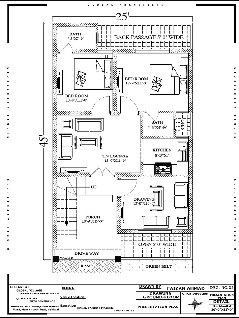 Back Passage 5'-0" Wide: Bath 4'-3"X7'-0" | PDF