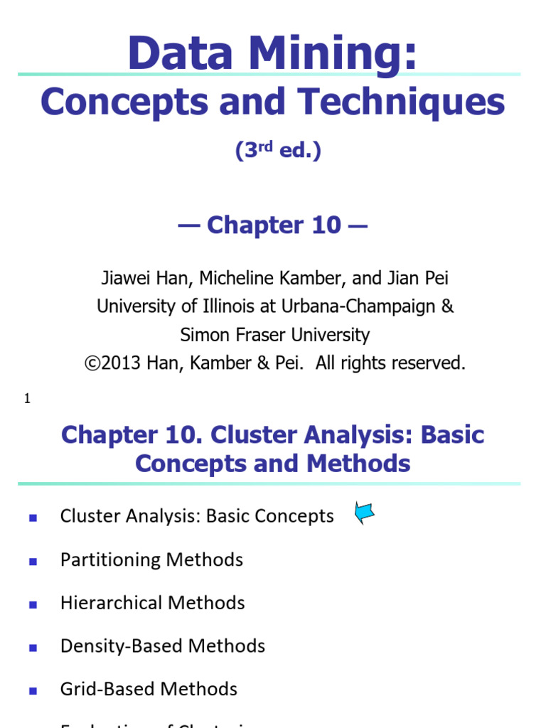 184172725 10clusbasic Updated | PDF | Cluster Analysis | Algorithms And Data Structures