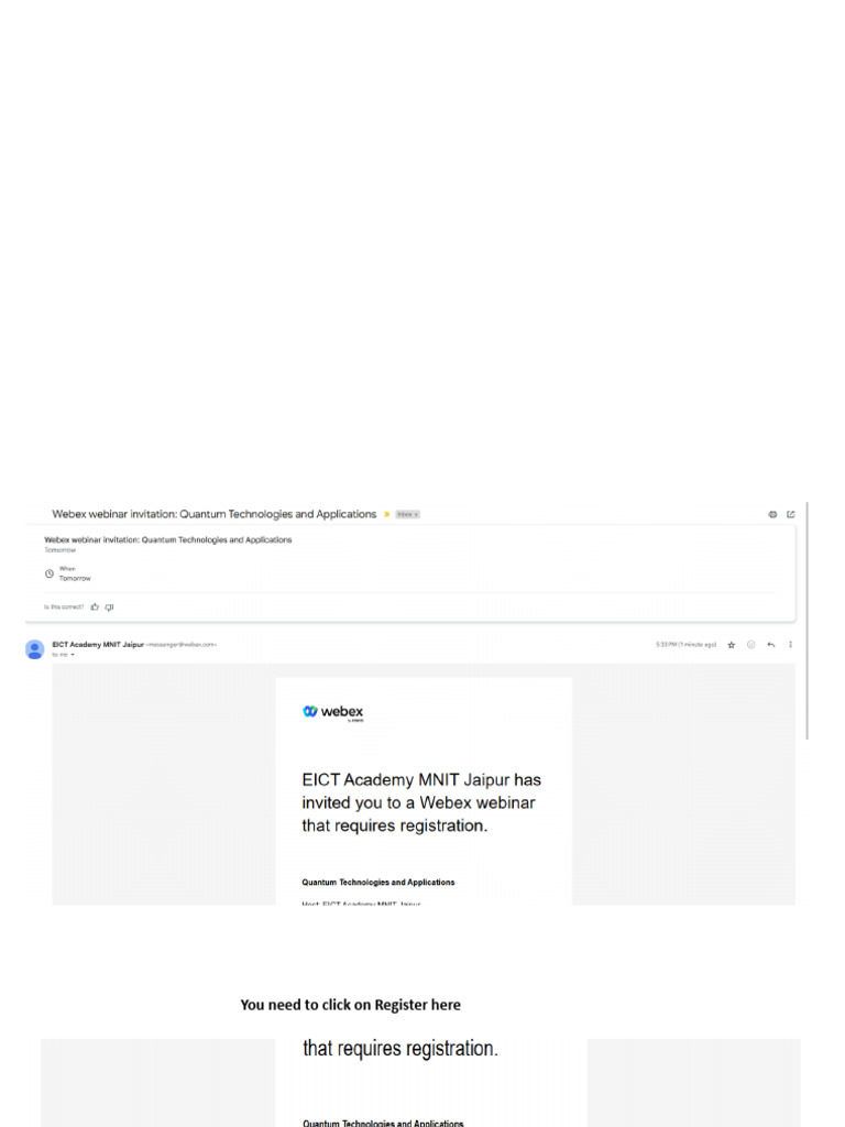 Webex Webinar Registration Guide | PDF