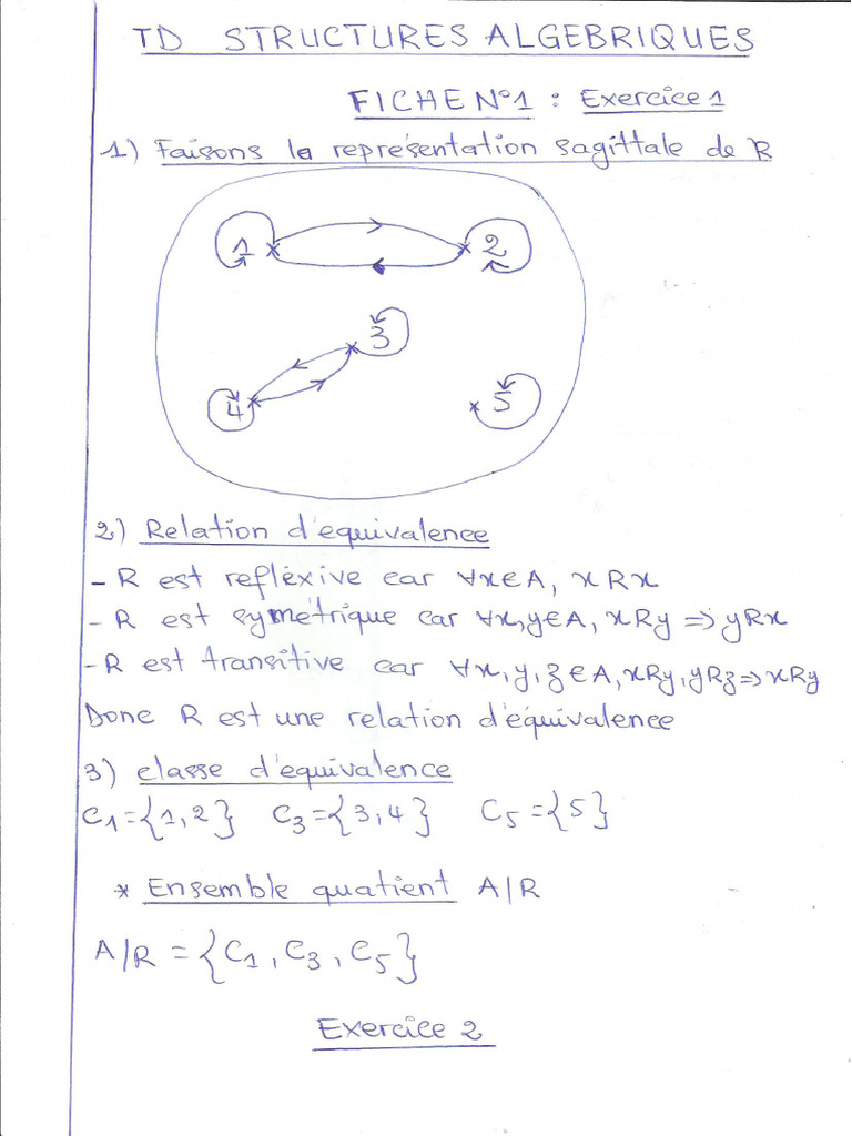 Correction de TD MATH | PDF