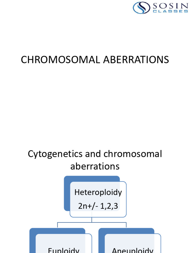 Chromosomal Aberrations Overview | PDF | Cytogenetics | Genetics