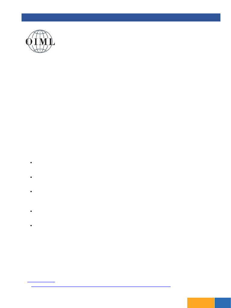 Definição OIML | PDF | Metrologia