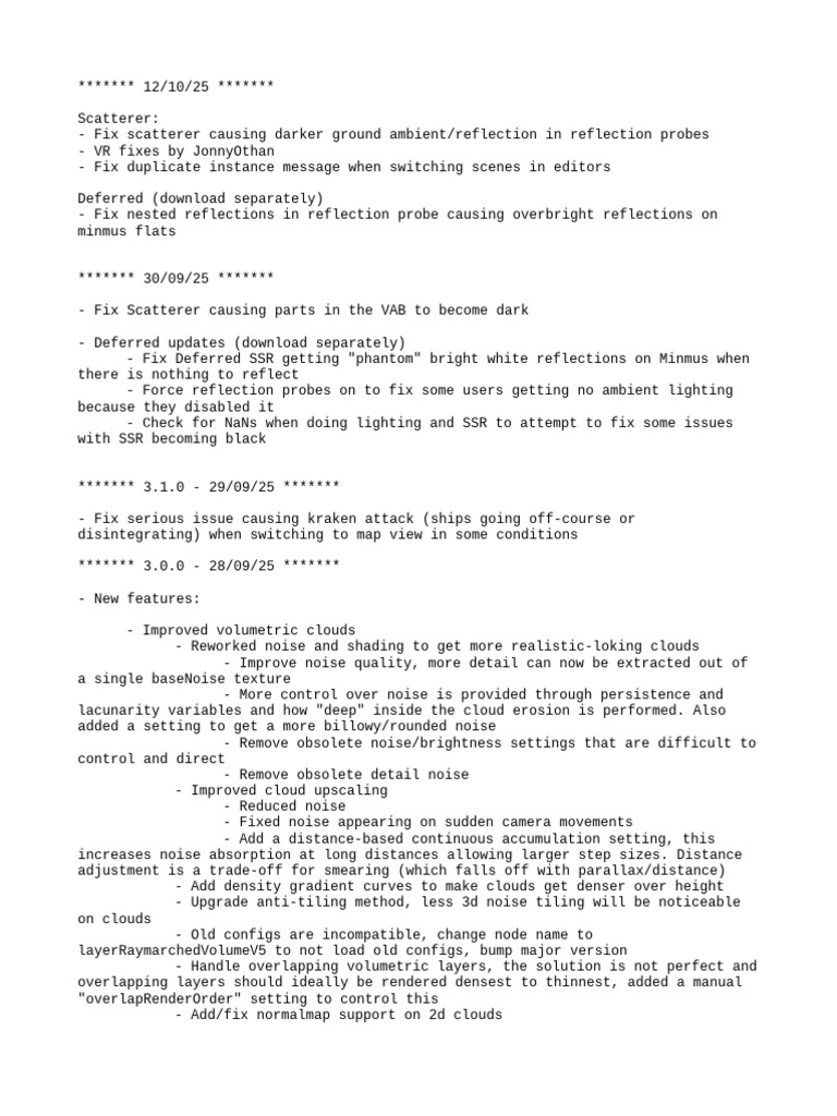 Change Log | PDF | Rendering (Computer Graphics) | Reflection (Physics)