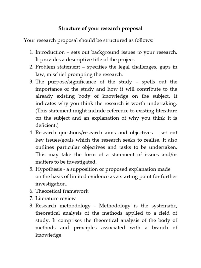 PRM3762 Structure of Your Research Proposal 240925 135534 | PDF