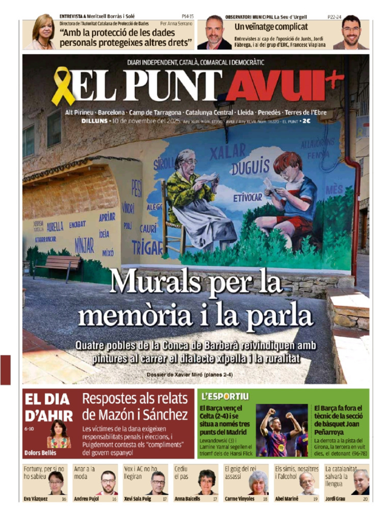El Punt Avui 10 Noviembre 2025 | PDF