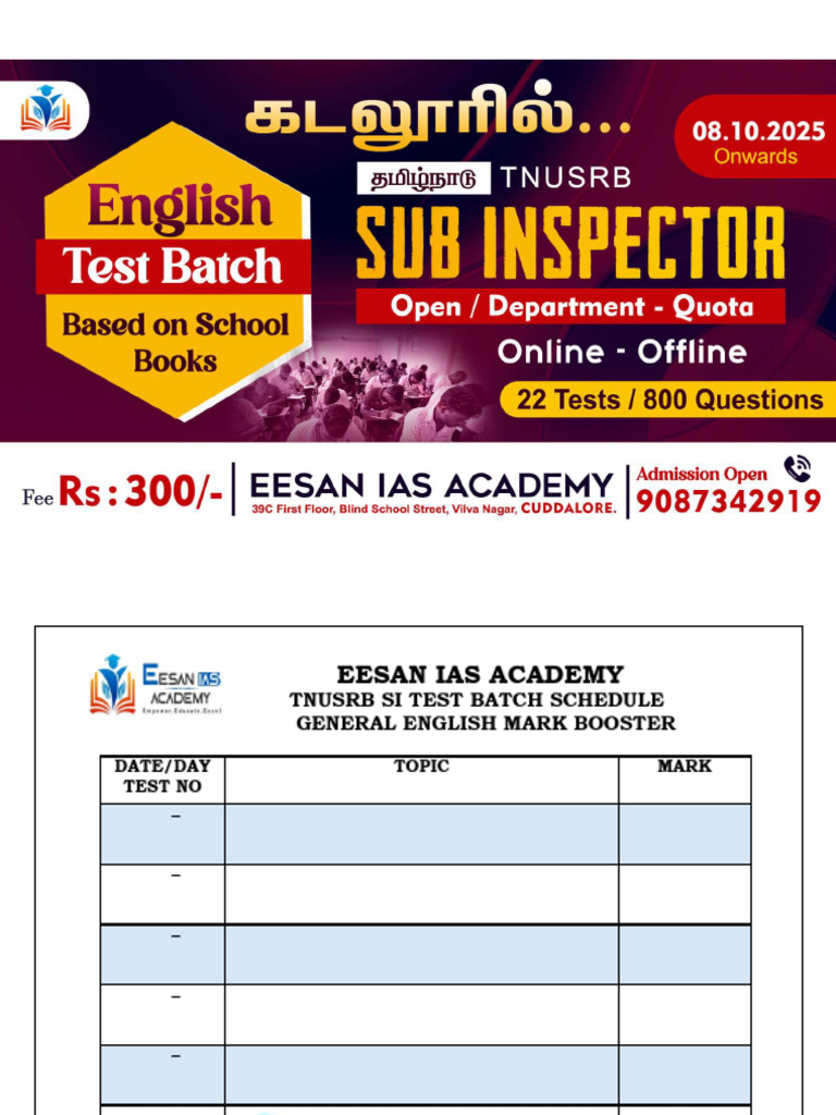 Tnusrb English Mark Booster | PDF | Verb | Linguistics