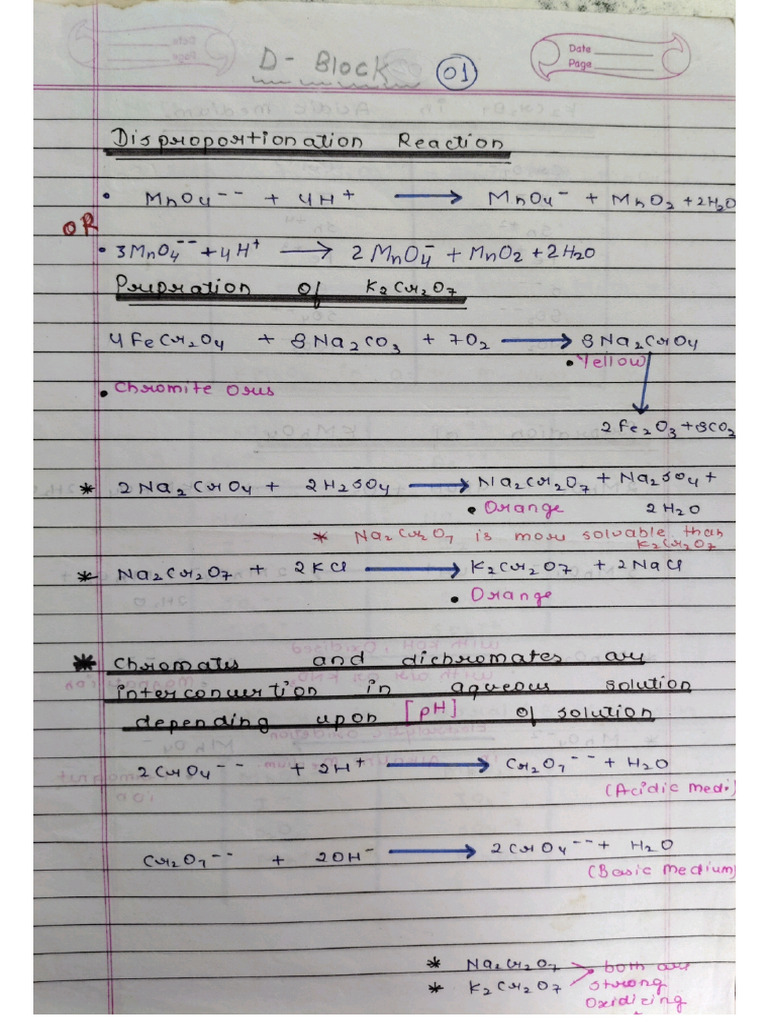 Chemistry D Block | PDF