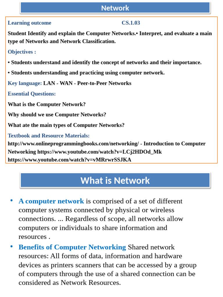 Network | PDF | Computer Network | Local Area Network