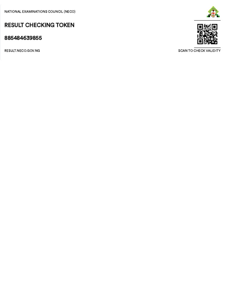 NECO Results Portal | PDF