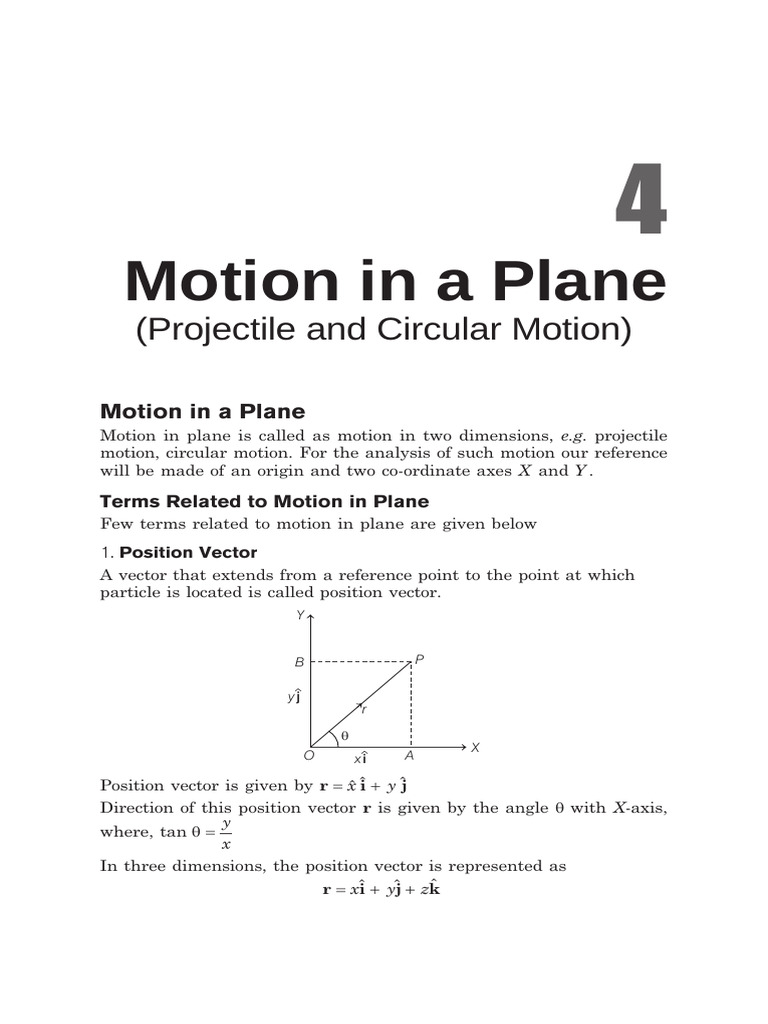04 Motion in A Plane (Projectile and Circular Motion) (40-54) | PDF ...