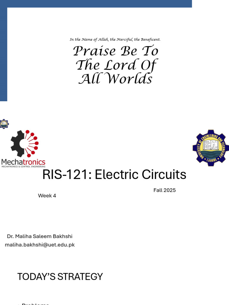 RIS121 - ELectric Circuits-Lecture 04 | PDF