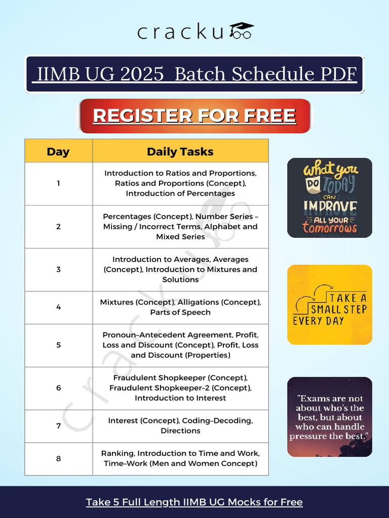 IIM Bangalore UG 2025 Coaching Guide | PDF | Permutation | Linguistics