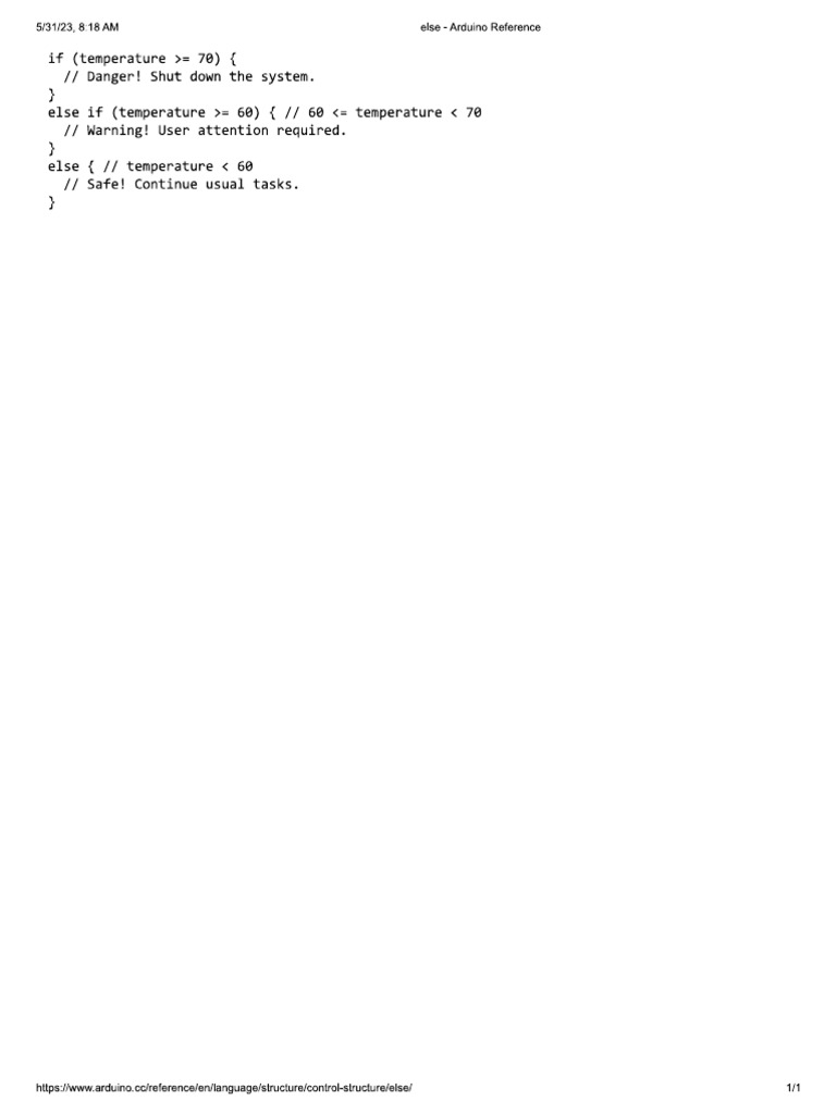 If..else Use | PDF