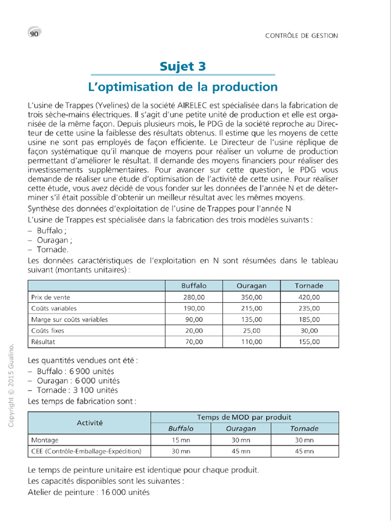 Devoir de Groupe Enonce Et Corrige | PDF