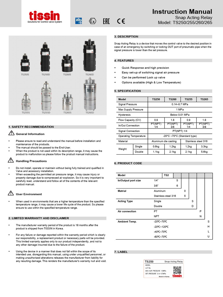 Tissin TS250-Manual E | PDF | Valve | Mechanical Engineering