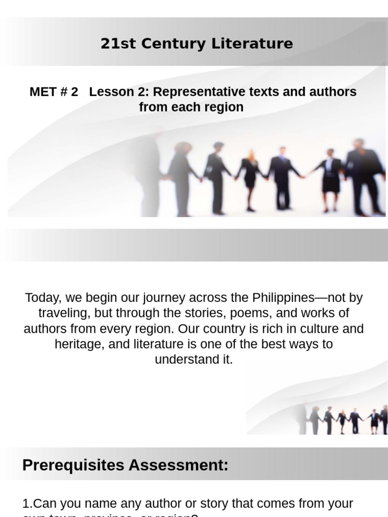 21st Century Lesson 2 | PDF | Oral Tradition