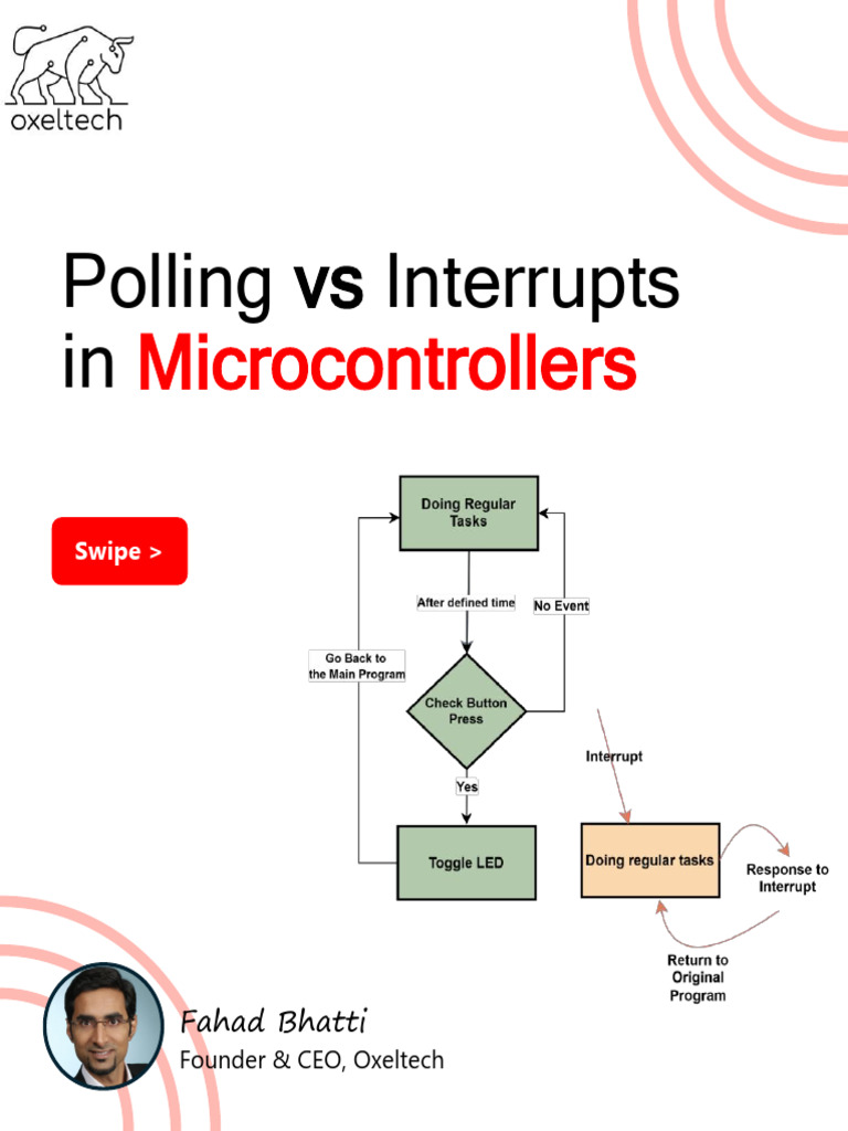 Polling vs Interrupts in Microcontrollers | PDF