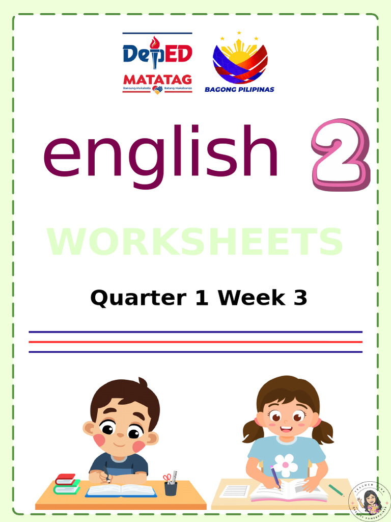 English Worksheets for Grade 2 - Week 3 | PDF | Syllable