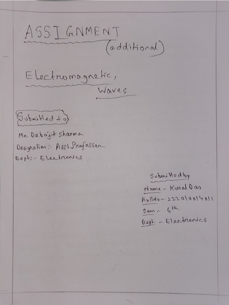 EW Assignment (Additional) | PDF