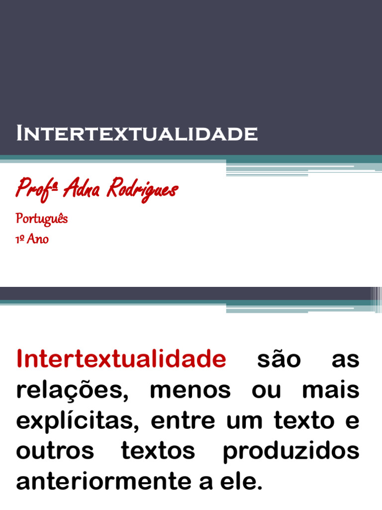 Inter Textual i Dade | PDF