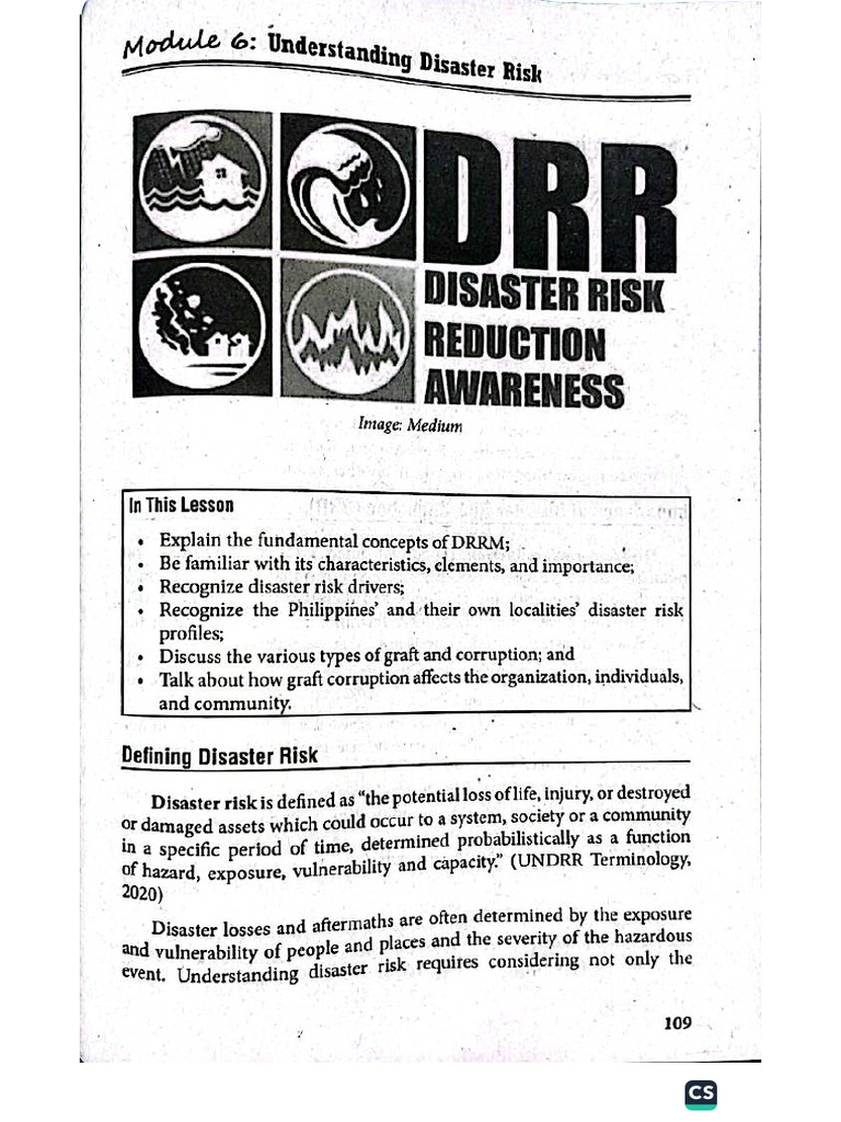 Module 6 Understand Disaster Risk | PDF