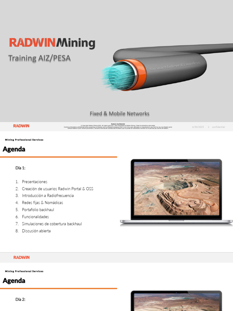 Capacitación en Redes Radwin 2023 | PDF | Olas | Decibel