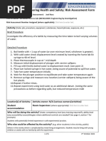 Water-Bath Risk Assessment Form | PDF | Personal Protective Equipment ...