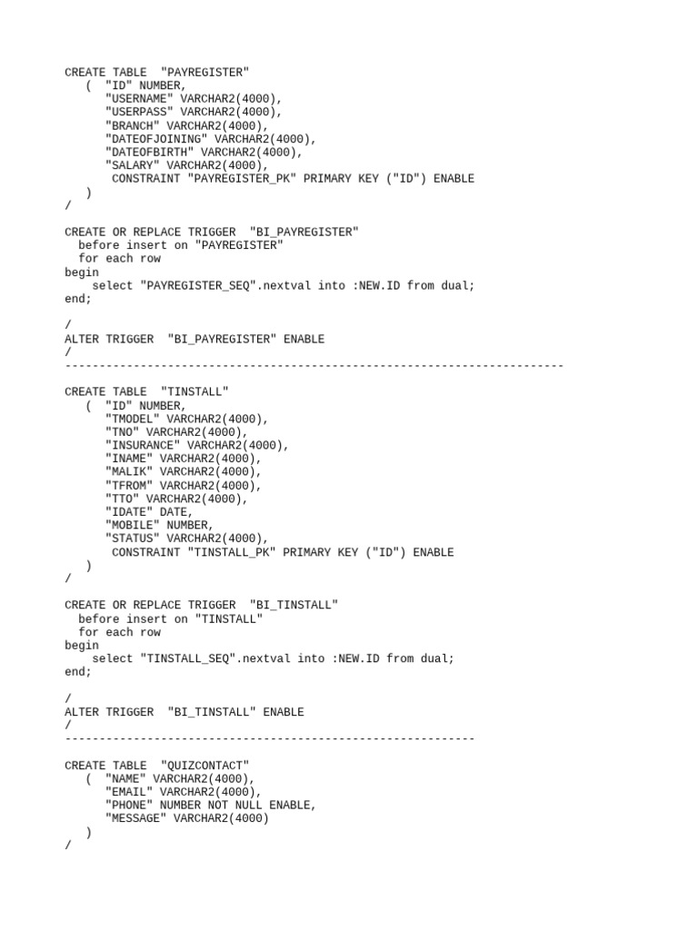 DB Table | PDF