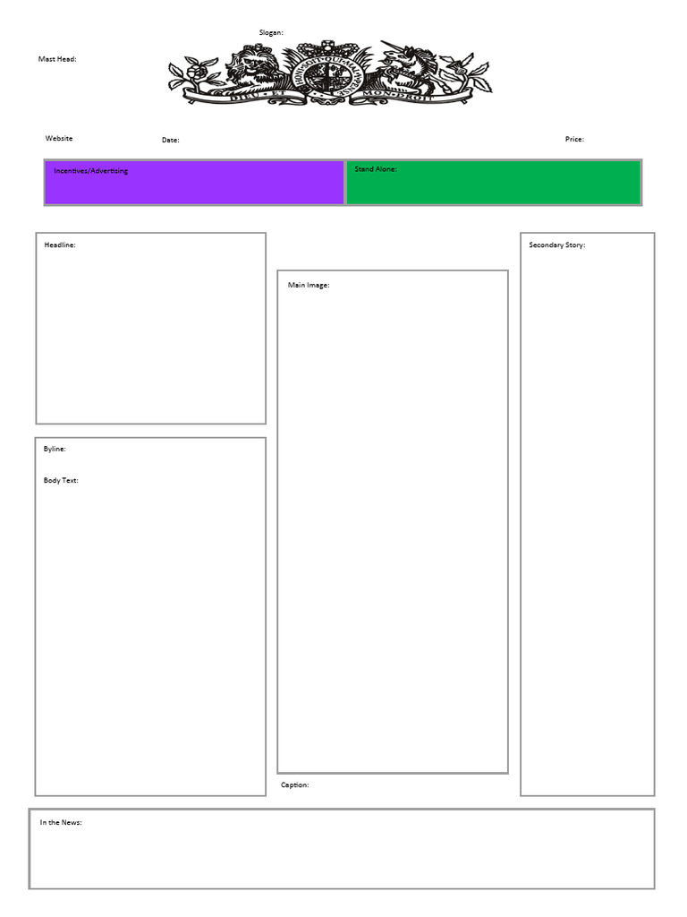 Document Structure for News Publication | PDF