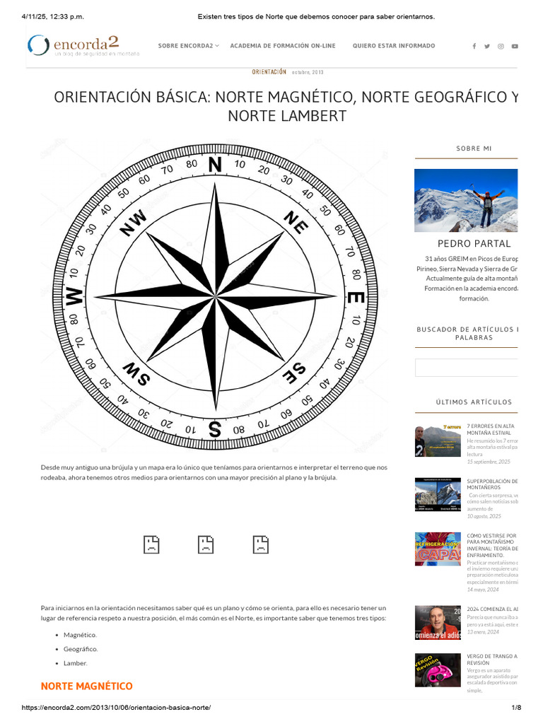 Existen Tres Tipos de Norte Que Debemos Conocer para Saber Orientarnos ...