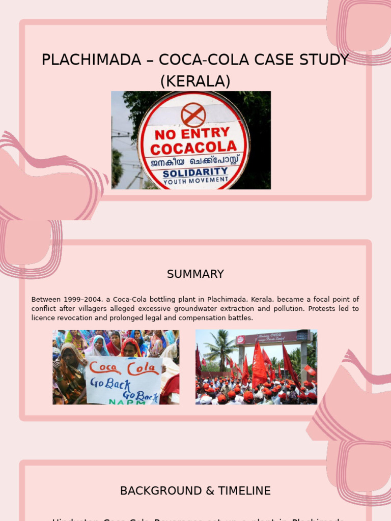 Plachimada Coca-Cola Water Crisis Analysis | PDF
