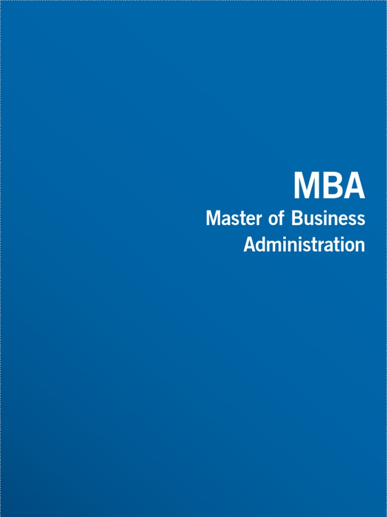 An Unconventional MBA for Unconventional Minds: An Overview of the SMU ...