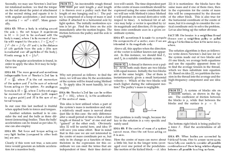 Physics Problems On Mechanics by Prof. Jaan Kalda | PDF | Force ...