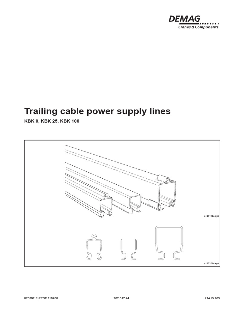Com - Demagcranes.dds - PDF KBK | PDF | Electrical Connector | Tram
