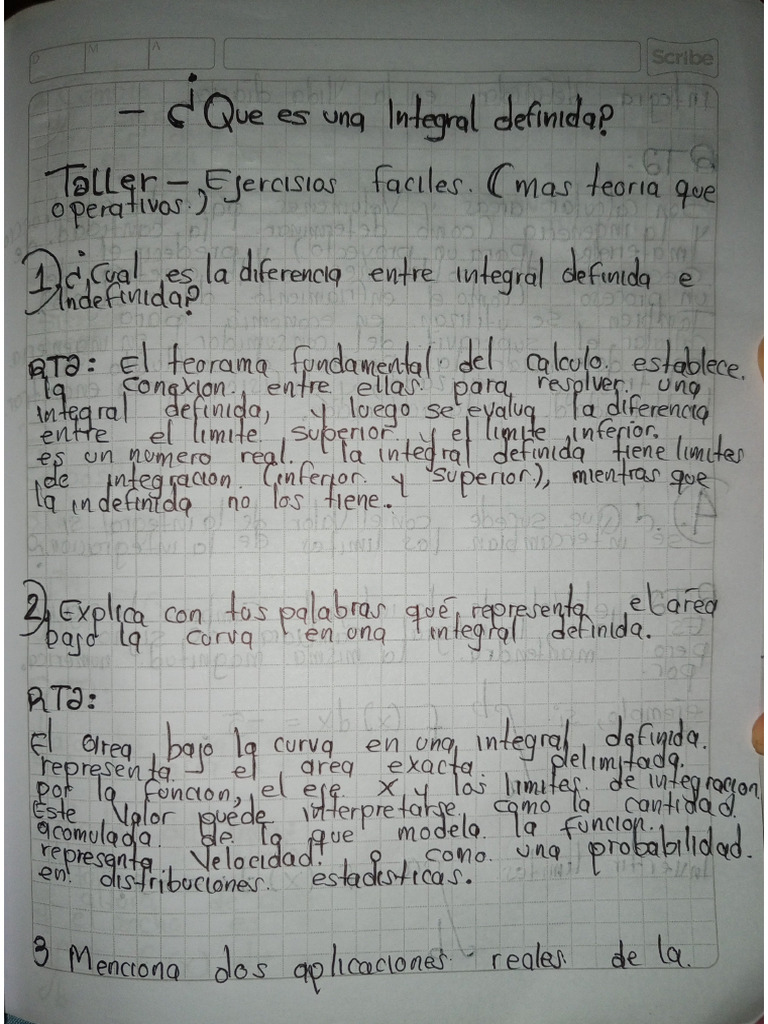 Que Es Una Integral Definida | PDF