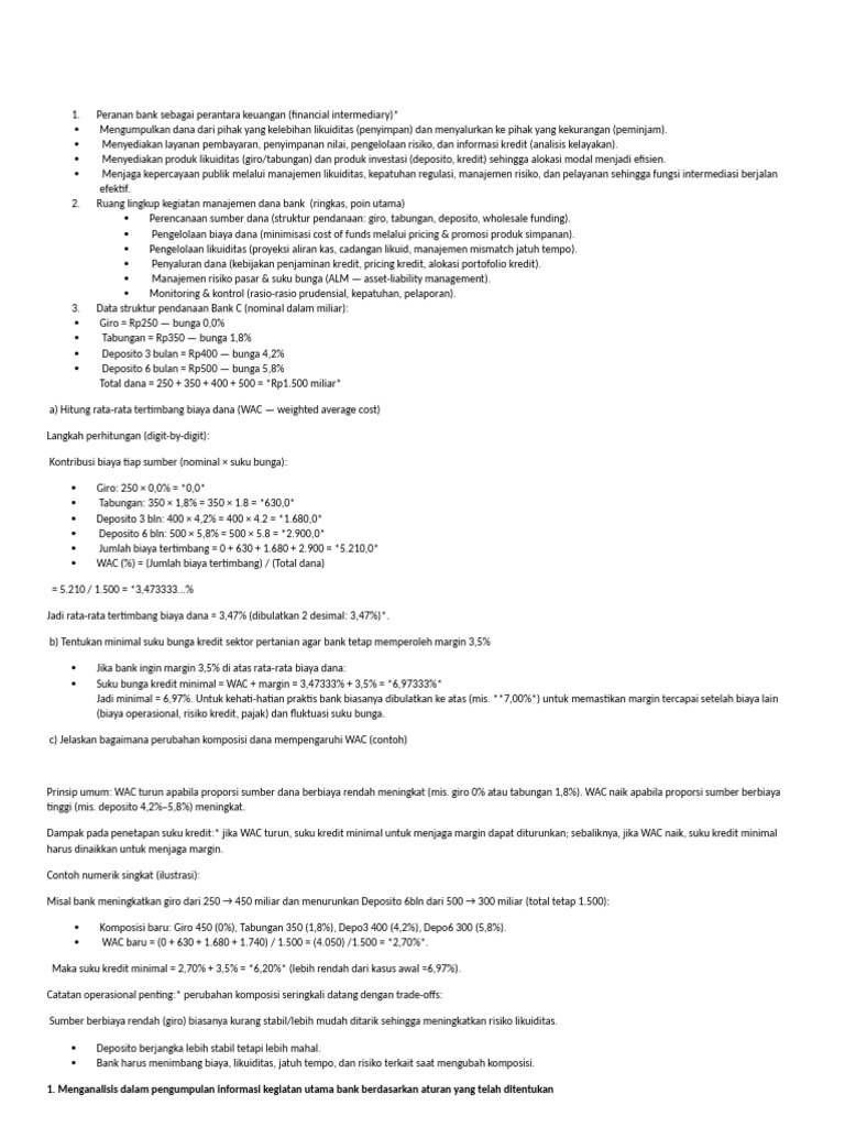 Peranan Bank Sebagai Perantara Keuangan | PDF
