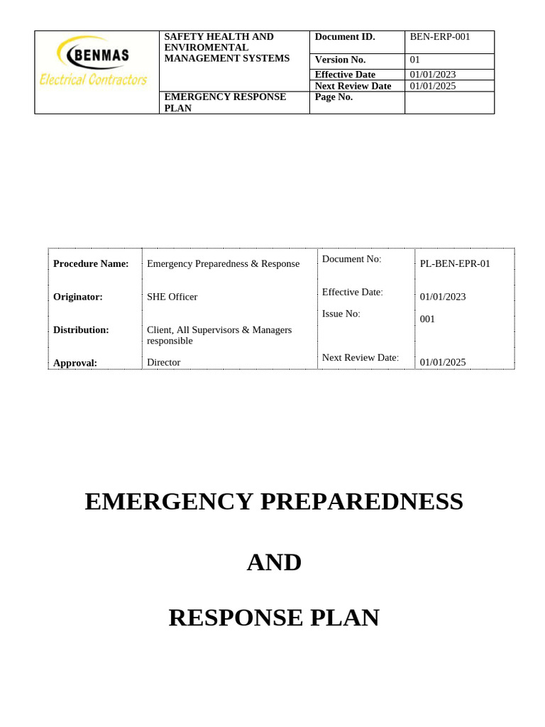 1.2 Emergency Preparedness | PDF | Emergency Management | Emergency