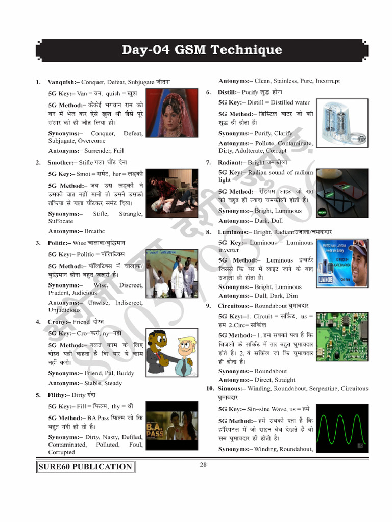 4 Day 4 [5500+ Word Power-Syno and Anto Updated] | PDF