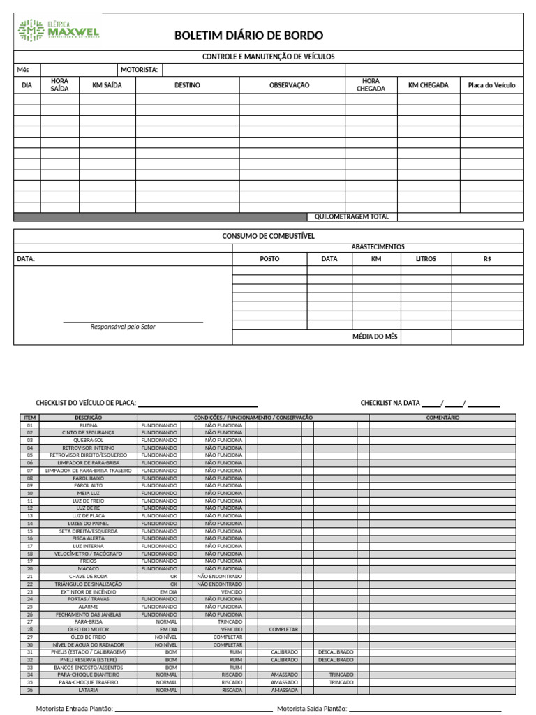 Boletim Diario de Bordo 4 (1) .Pdf1593610208725 | PDF | Veículo motorizado