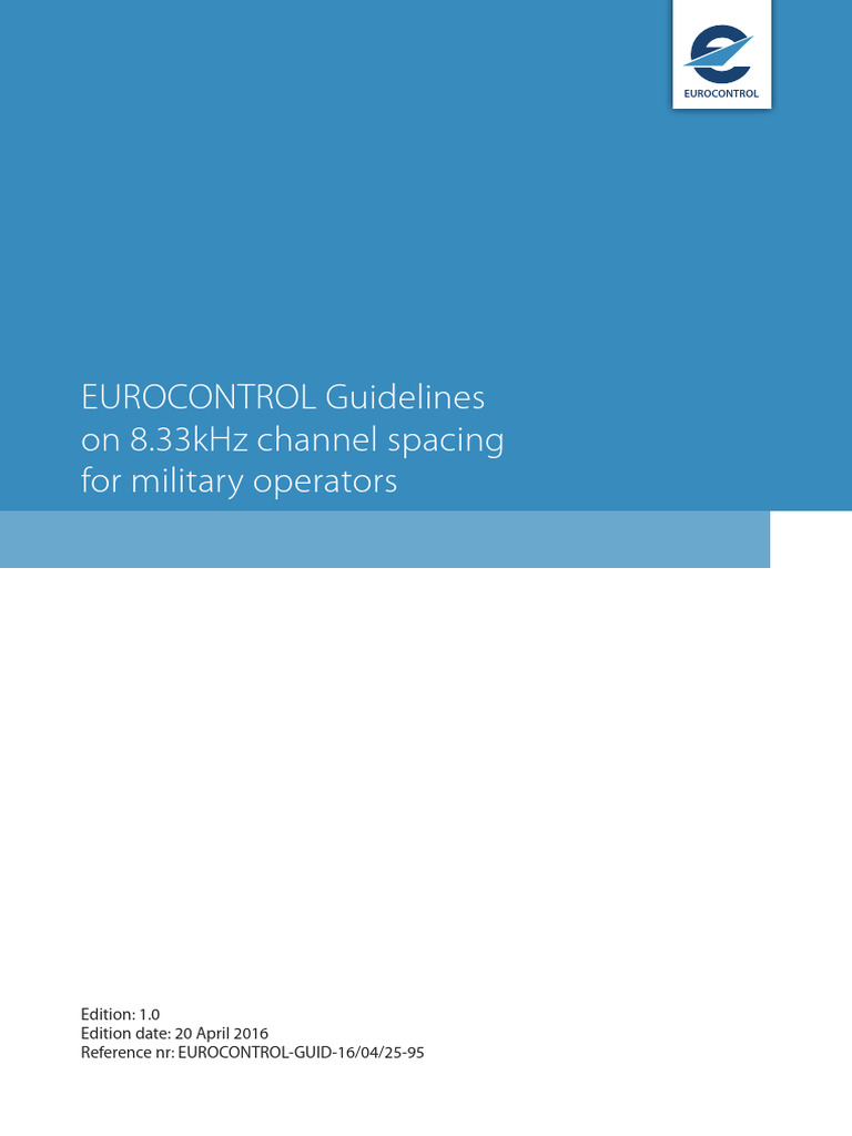 EUROCONTROL Guideline Military 8 33 v 1 0 | PDF | Very High Frequency ...