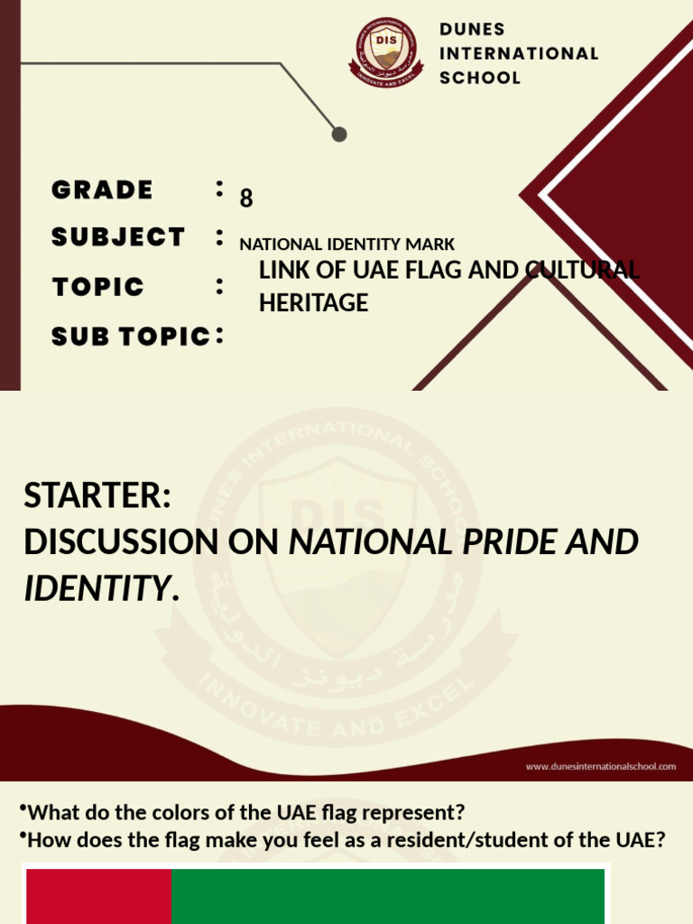 UAE Flag Collage and Cultural Identity | PDF