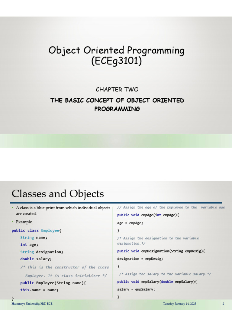 Chapter II | PDF | Programming | Constructor (Object Oriented Programming)